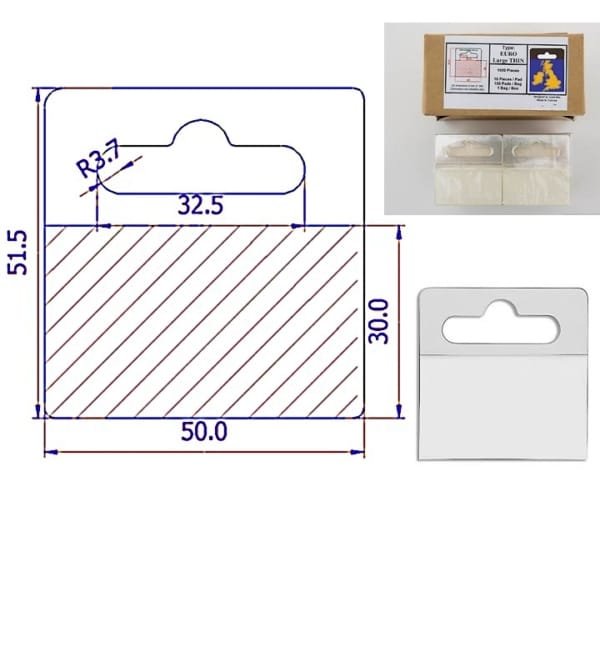 Budget-Friendly Hang Tabs – Large Euro Self-Adhesive